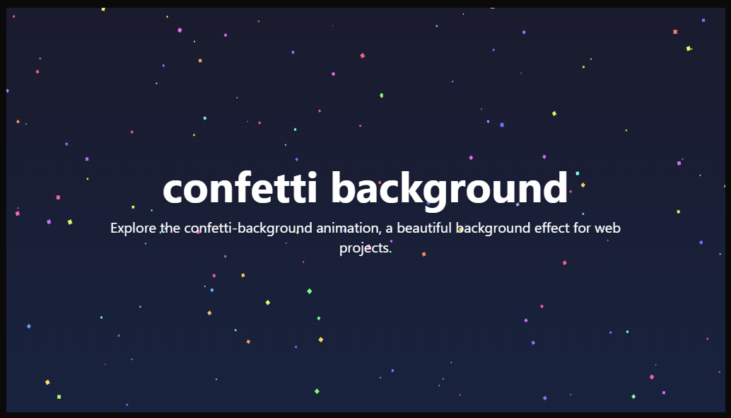 Confetti Background - Animated Background