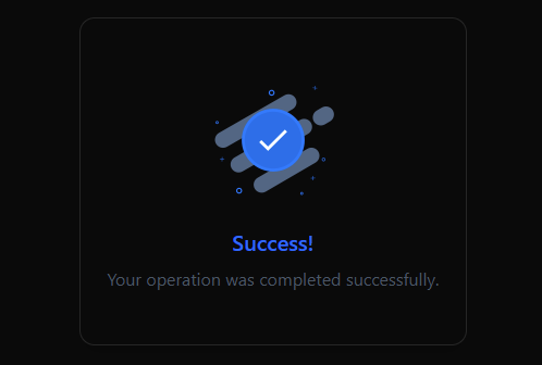 Success Result - Devsloka Components
